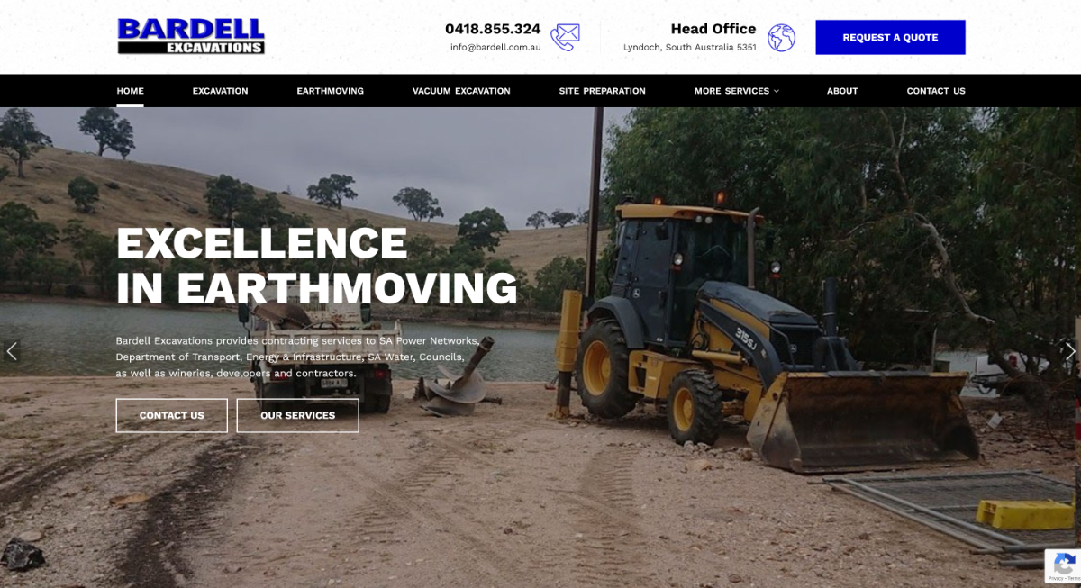 Earthmovers and Excavators Barossa Valley | Bardell Excavations